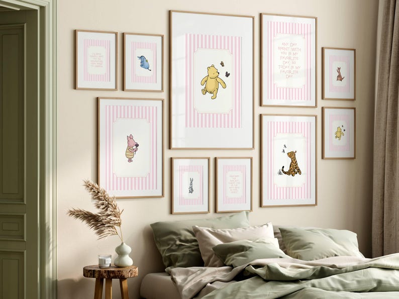 Winnie-the-pooh Nursery Decor Classic Winnie the Pooh Digital Prints ...