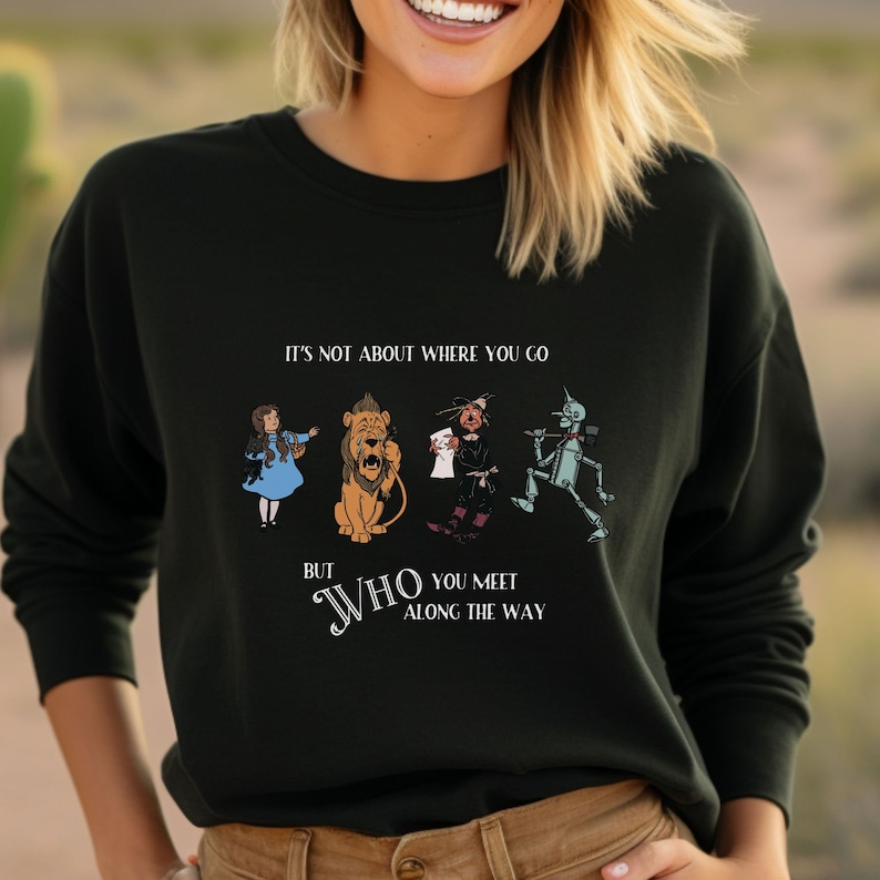 Wizard of Oz Vintage Sweater | Lion Tinman Dorothy Sweater | Sweater ...