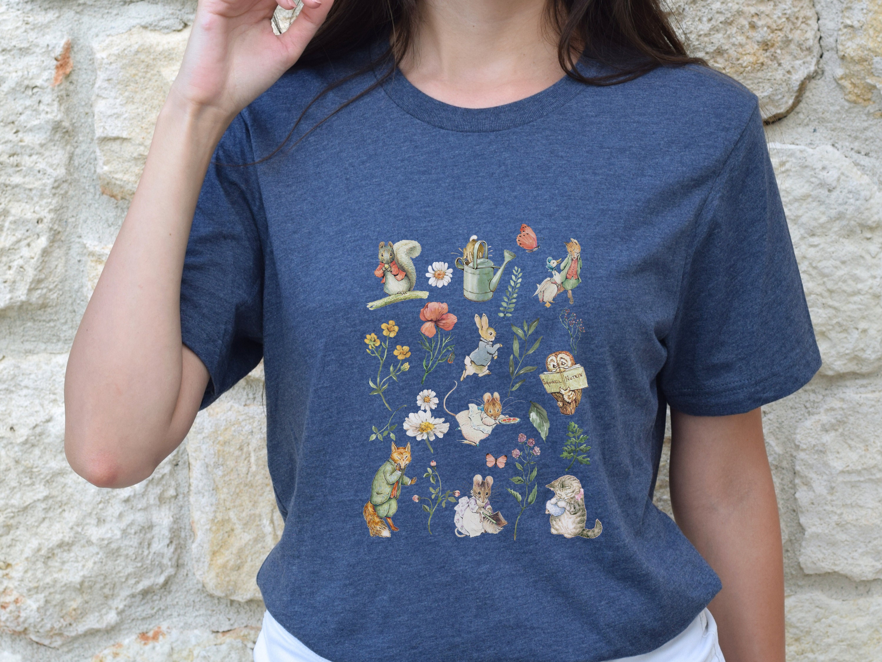 Peter Rabbit Vintage Cottagecore Shirt Gift for Mothers Day or Gardener ...