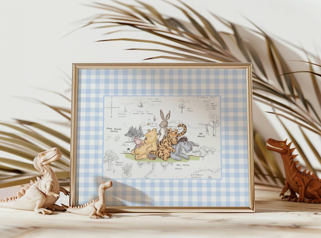 Classic Winnie the Pooh Friends Digital Print Winny the Pooh Nursery ...