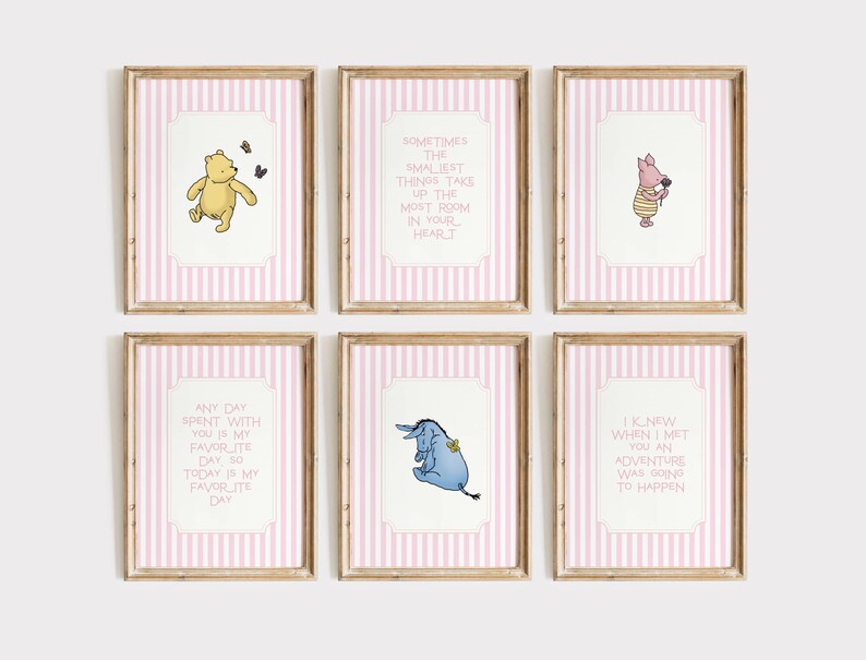 Winnie-the-pooh Nursery Decor Classic Winnie the Pooh Digital Prints ...