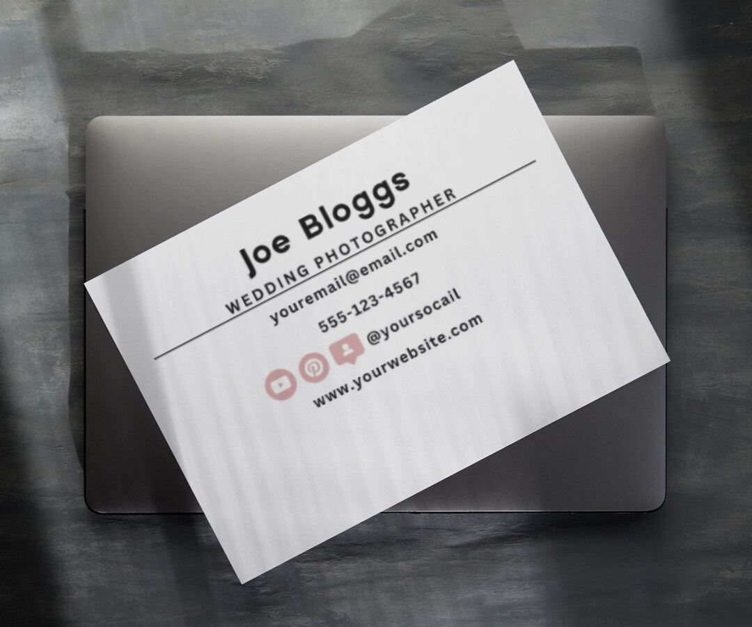 Double Sided Business Cards Template, Printed and Personalised With ...