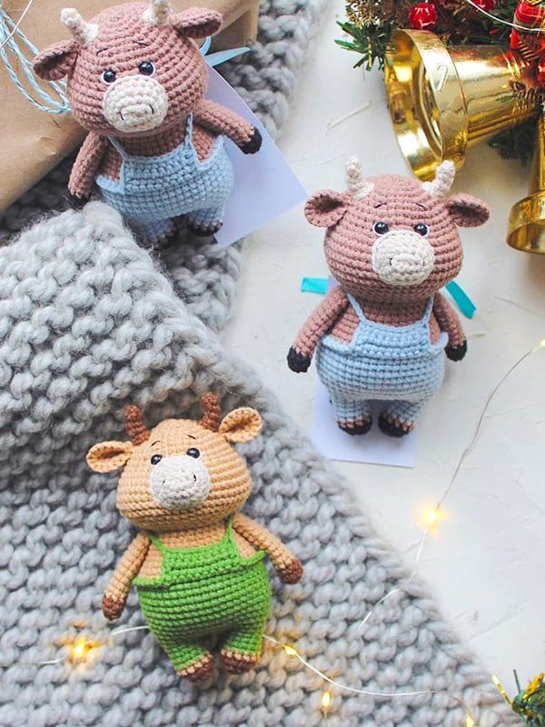 Crochet Bull Amigurumi PDF Pattern - Etsy