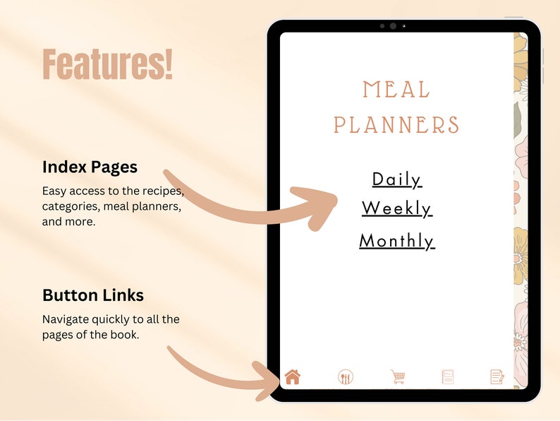 Digital Cooking Journal | Digital RECIPE BOOK, Goodnotes Planner, iPad ...
