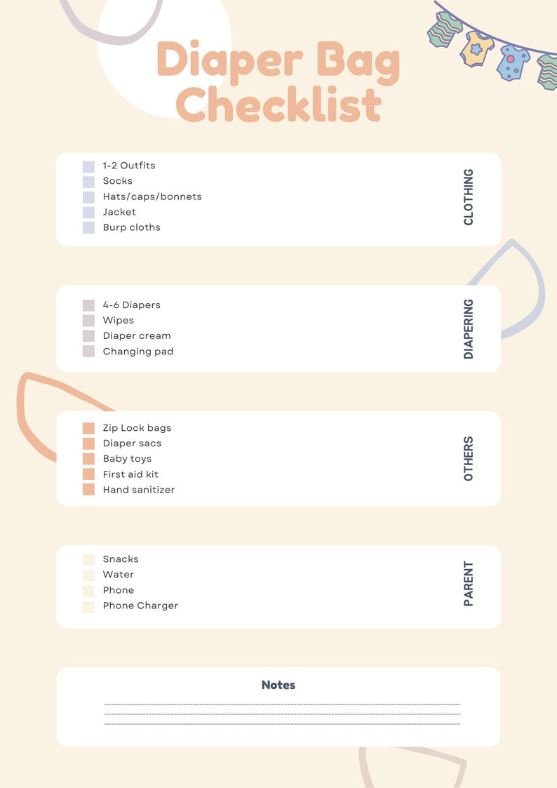 To-do List: Baby List | Hospital Bag| Diaper Bag Checklist | Your ...