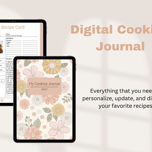 Digital Cooking Journal | Digital RECIPE BOOK, Goodnotes Planner, iPad ...