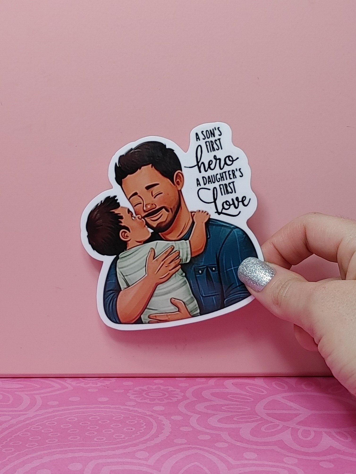 Fathers Day Dad Vinyl Sticker Decal for Water Bottles Laptop Decals ...