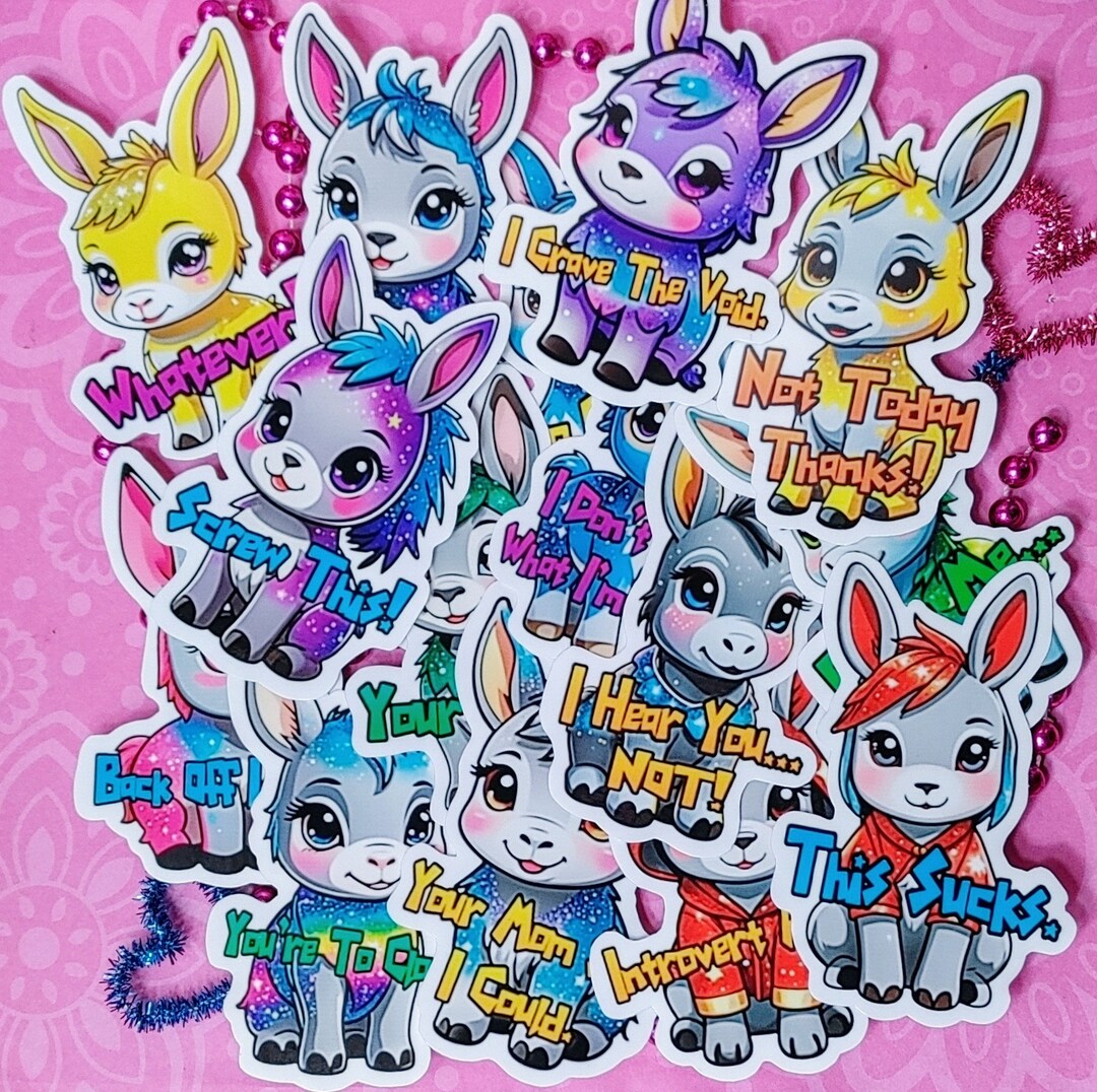 Sass Azzes Vinyl Sticker Set Decals for Water Bottles Laptop Decals ...