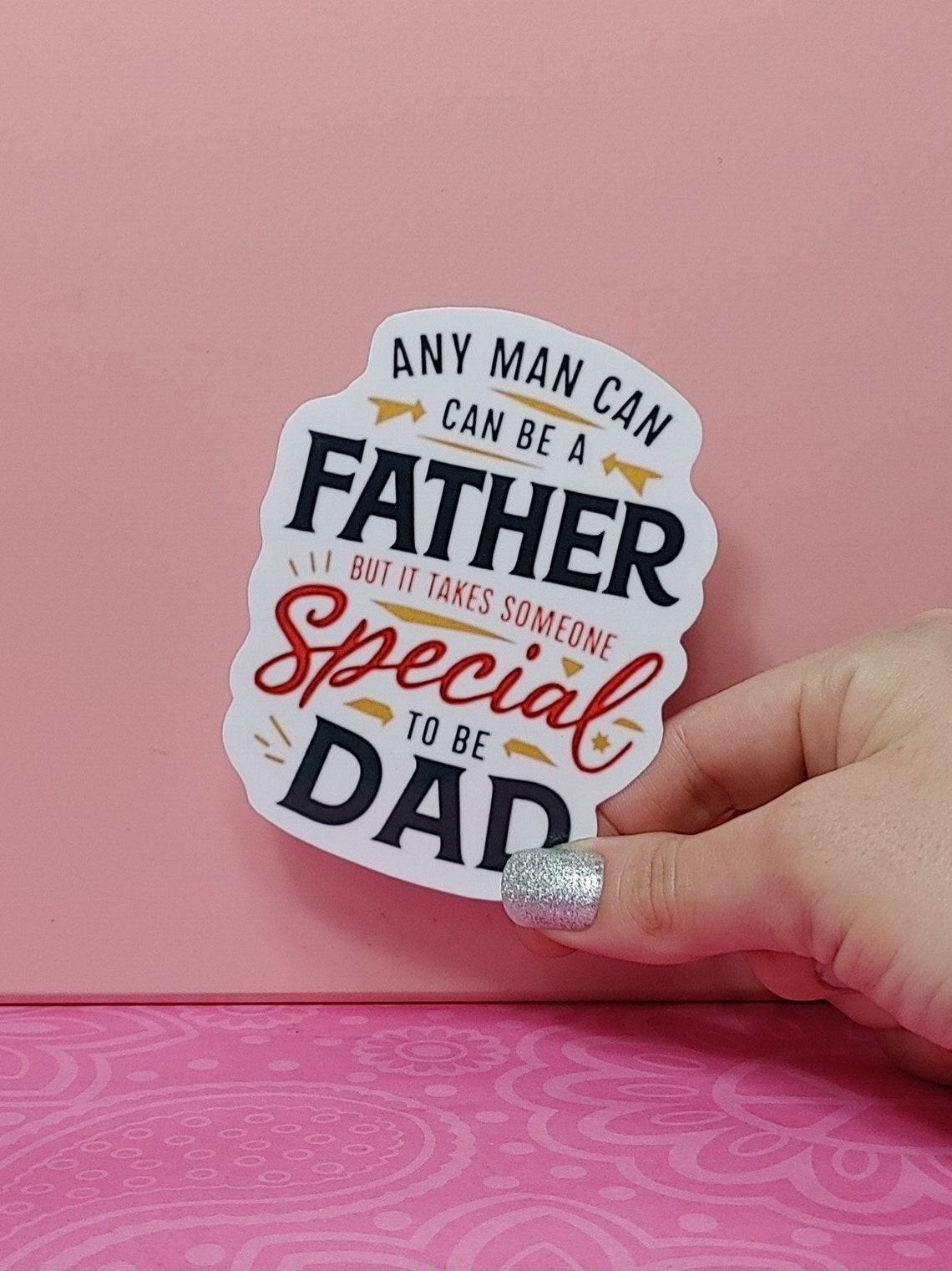 Fathers Day Dad Vinyl Sticker Decal for Water Bottles Laptop Decals ...