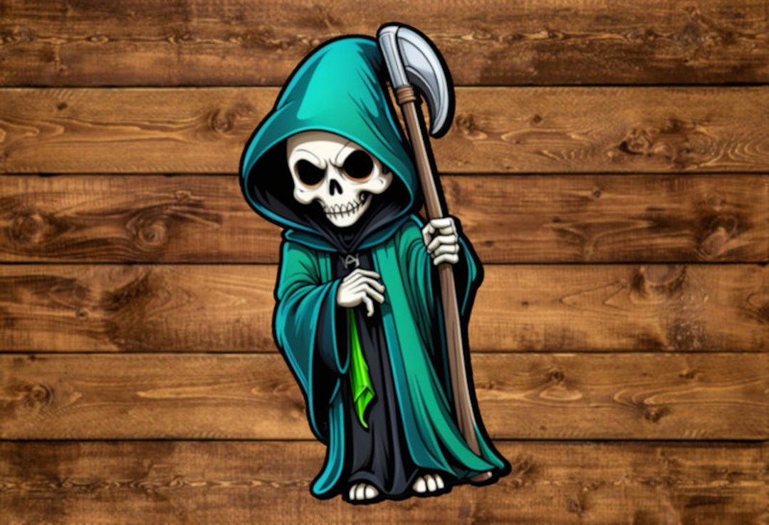Grim Reaper Decal Death's Embrace Vinyl Sticker Waterproof Long Lasting ...