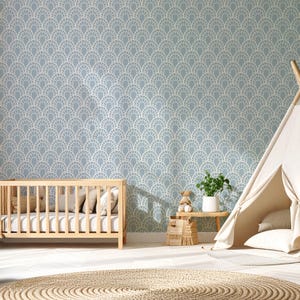 Light Blue Boho Rainbow Wallpaper | Pastel Rainbow Pattern | USA Buyers ...