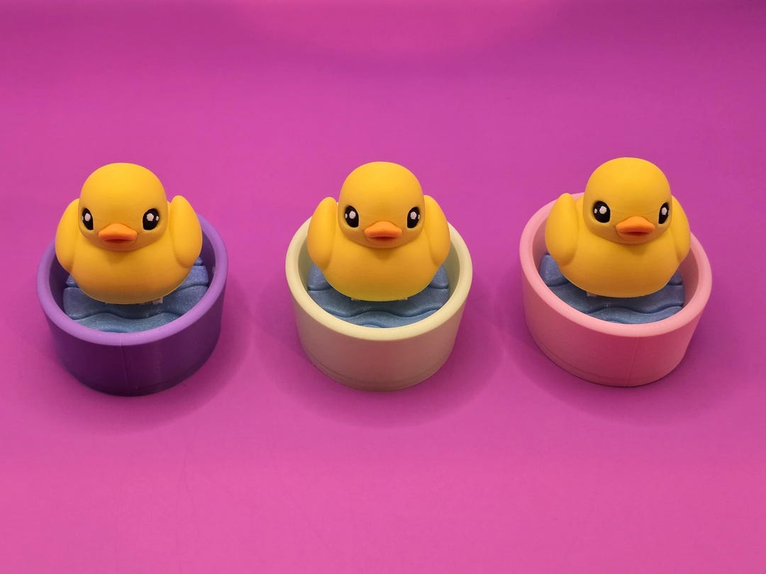 Duck in a Tub Fidget Clicker – 3D Printed Sensory Tool for ...