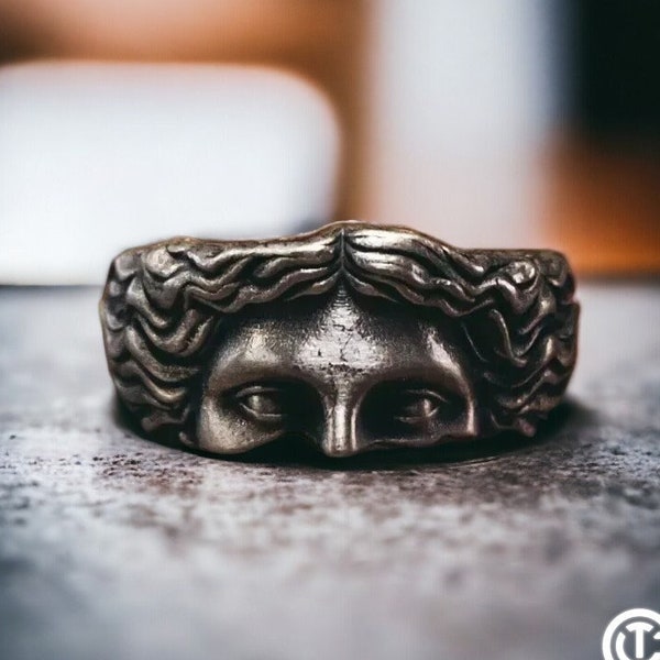 Ancient Greek Face Ring - Etsy