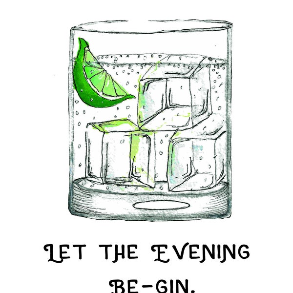 Gin Phrases - Etsy