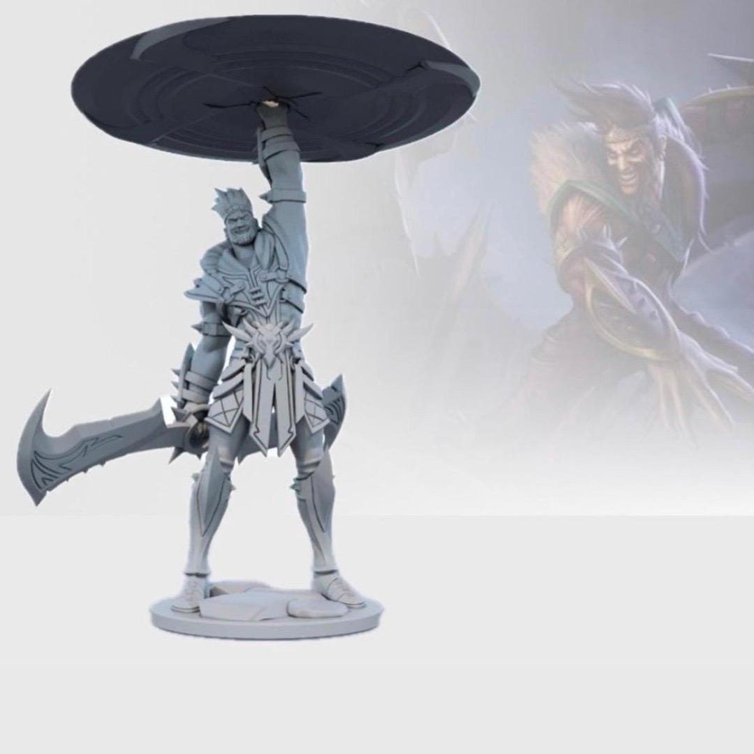 Draven League of Legends 3D Printed Figurine Custom Draven Figure ...