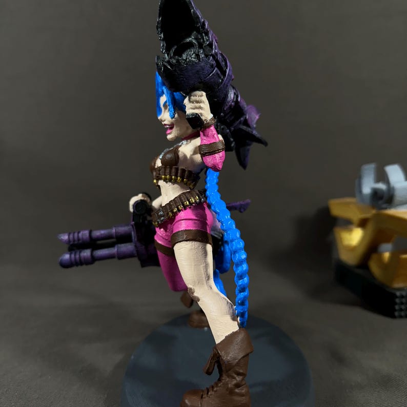 Jinx Figure 3D Printed League of Legends Figurine Arcane Figurine Lol Jinx Collectible Gaming ...