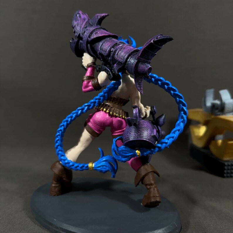 Jinx Figure 3D Printed League of Legends Figurine Arcane Figurine Lol Jinx Collectible Gaming ...