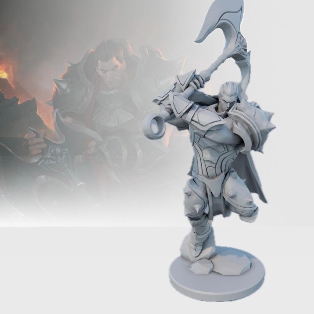 Darius League of Legends 3D Printed Figurine Custom Darius Statue ...