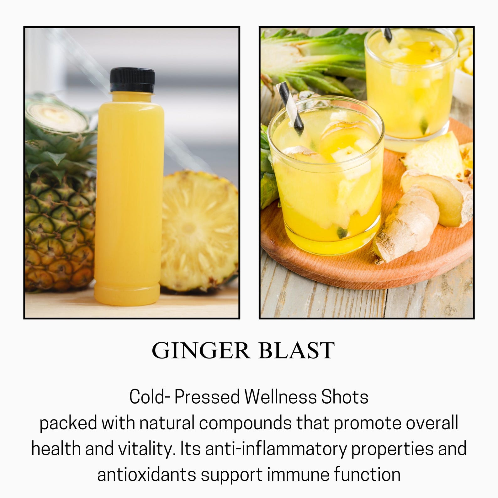 5 for 15 Organic Ginger Blast Wellness Shot| Vital Nutrients| Fresh ...