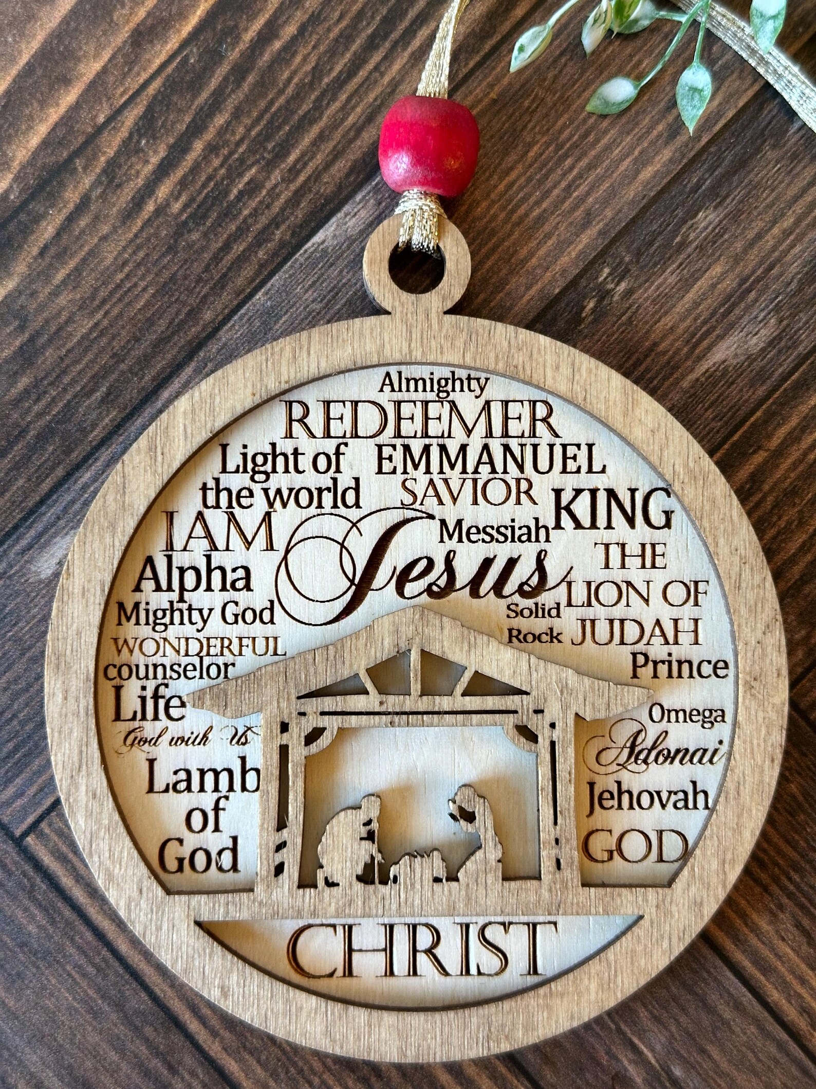Christmas Ornament, Nativity, Names of God, Christmas Decor, Pastor ...