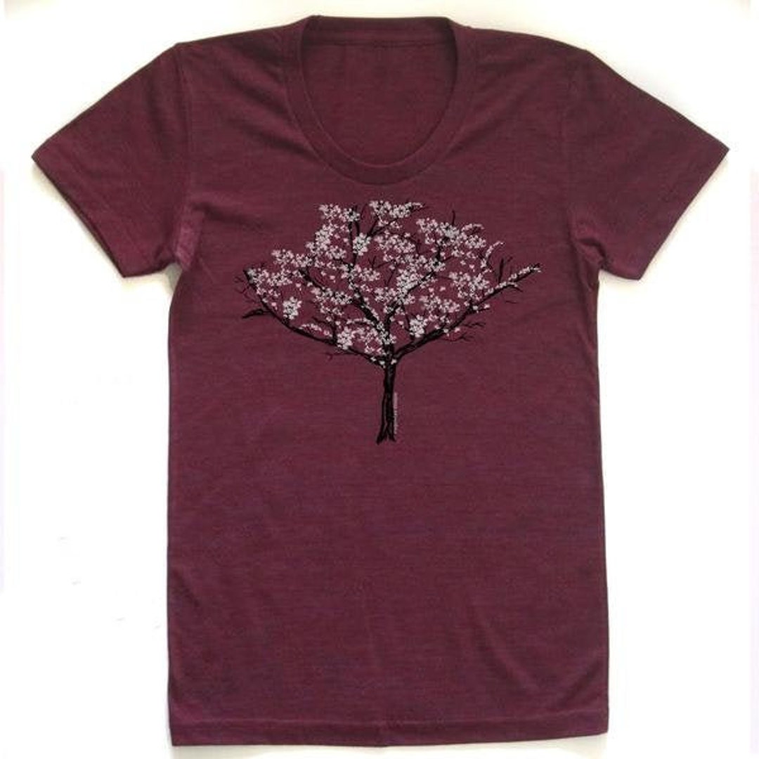 Women's Cherry Blossom Tree T-shirt, Tree Tee, Nature is Beautiful ...