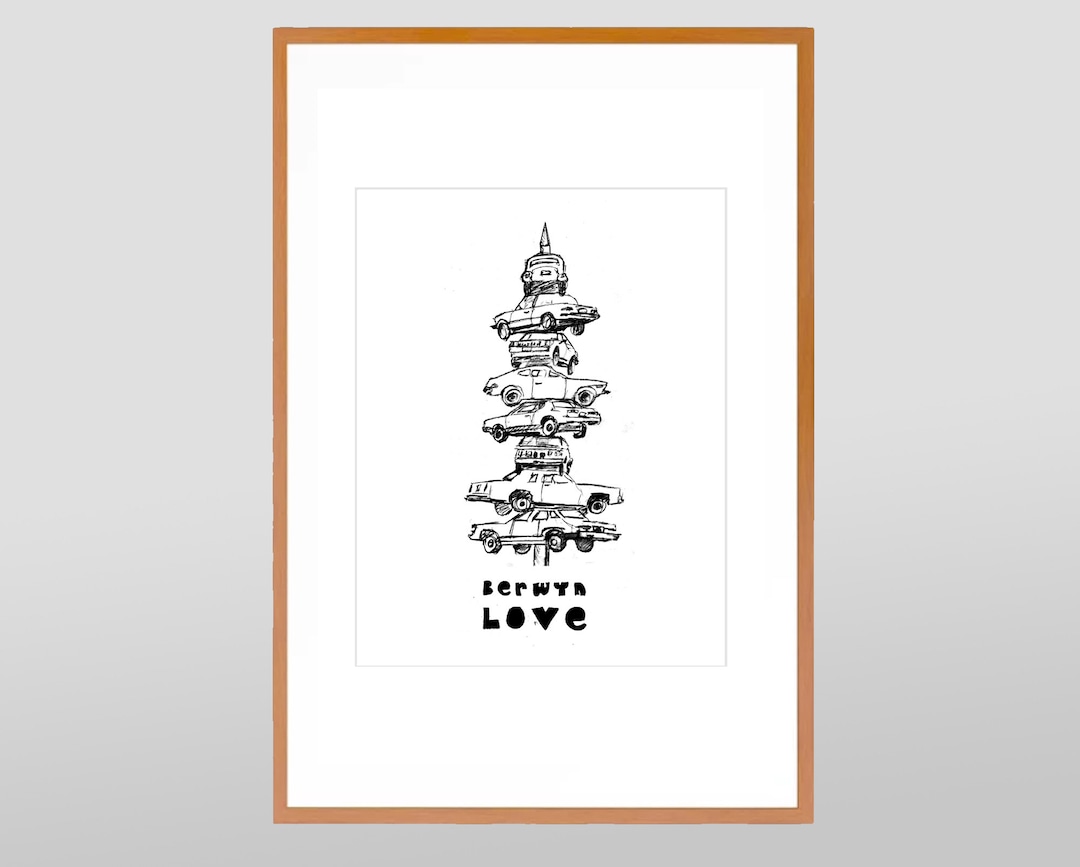 Berwyn Illinois Car Kabob Spike Art Print DOWNLOAD ONLY Small - Etsy