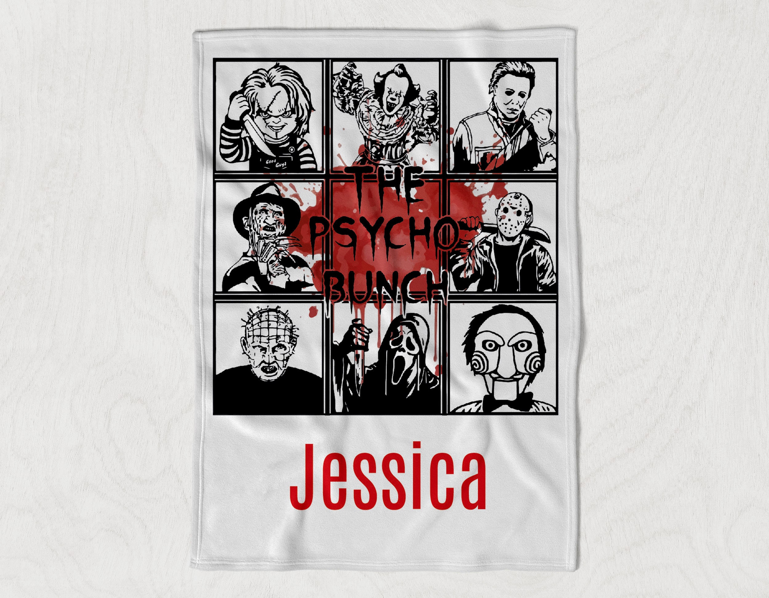 Horror Fan Blanket, Halloween Horror Movie Blanket, Scary Blanket ...