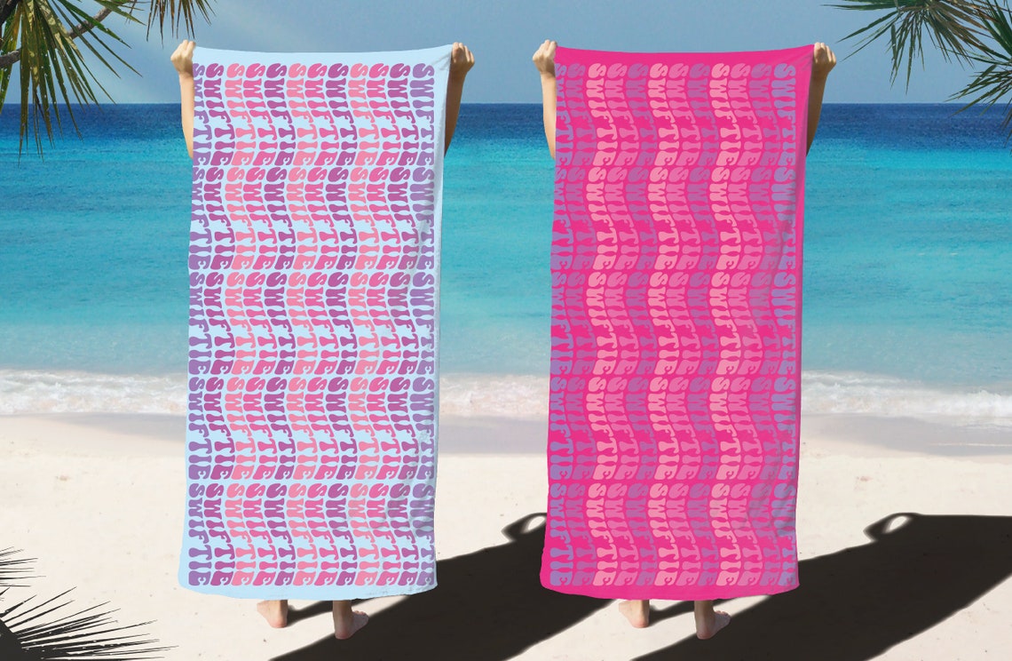 Swiftie Design Beach Towel, Concert Fan Beach Towel, Swiftie Design ...