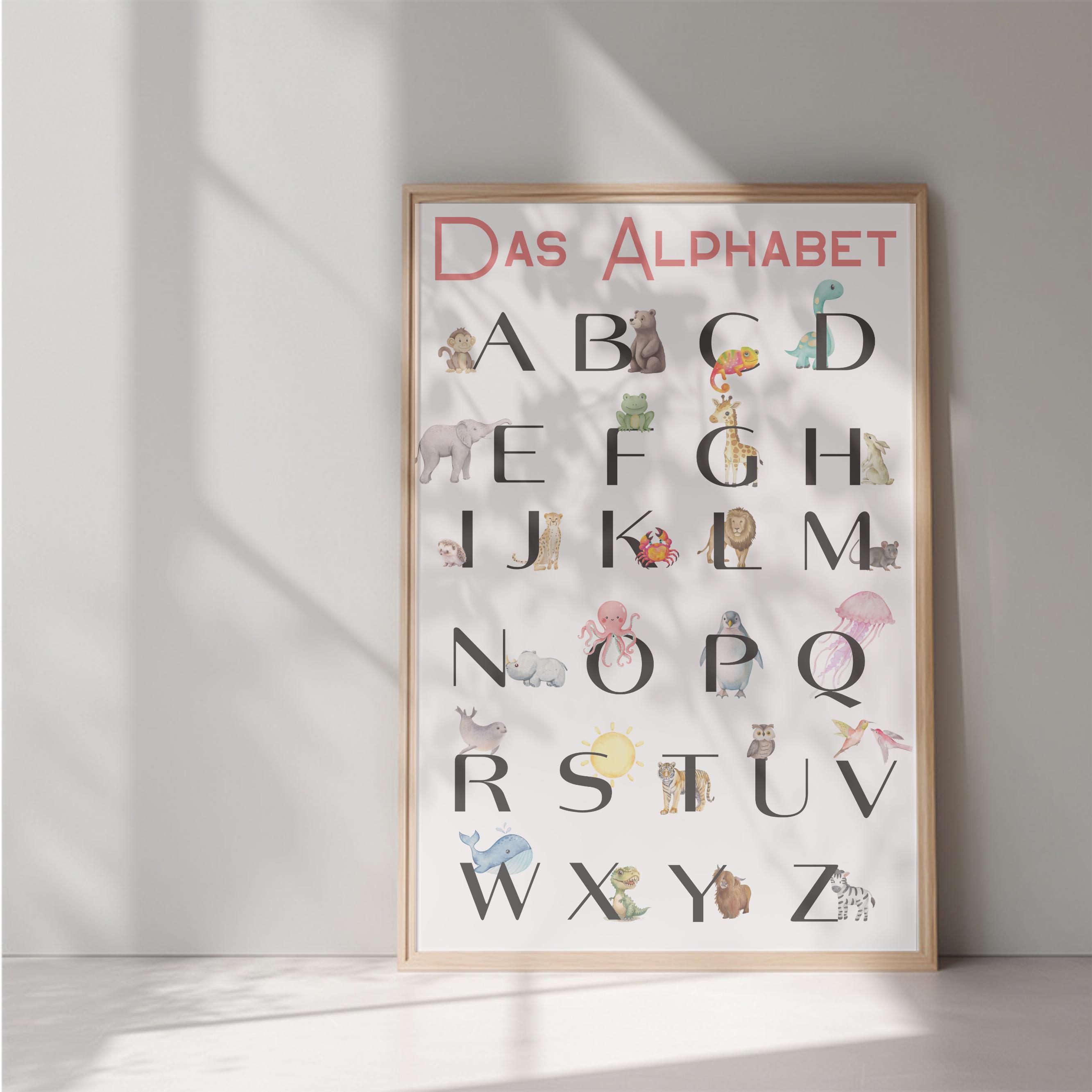 Learning Poster | Alphabet | Number Poster | First-graders | Reading ...