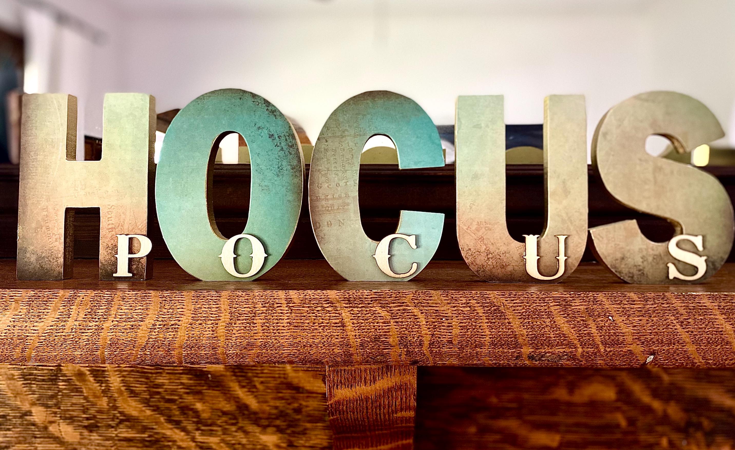 Hocus Pocus Standing Wood Letters: Halloween Fall Decor - Etsy