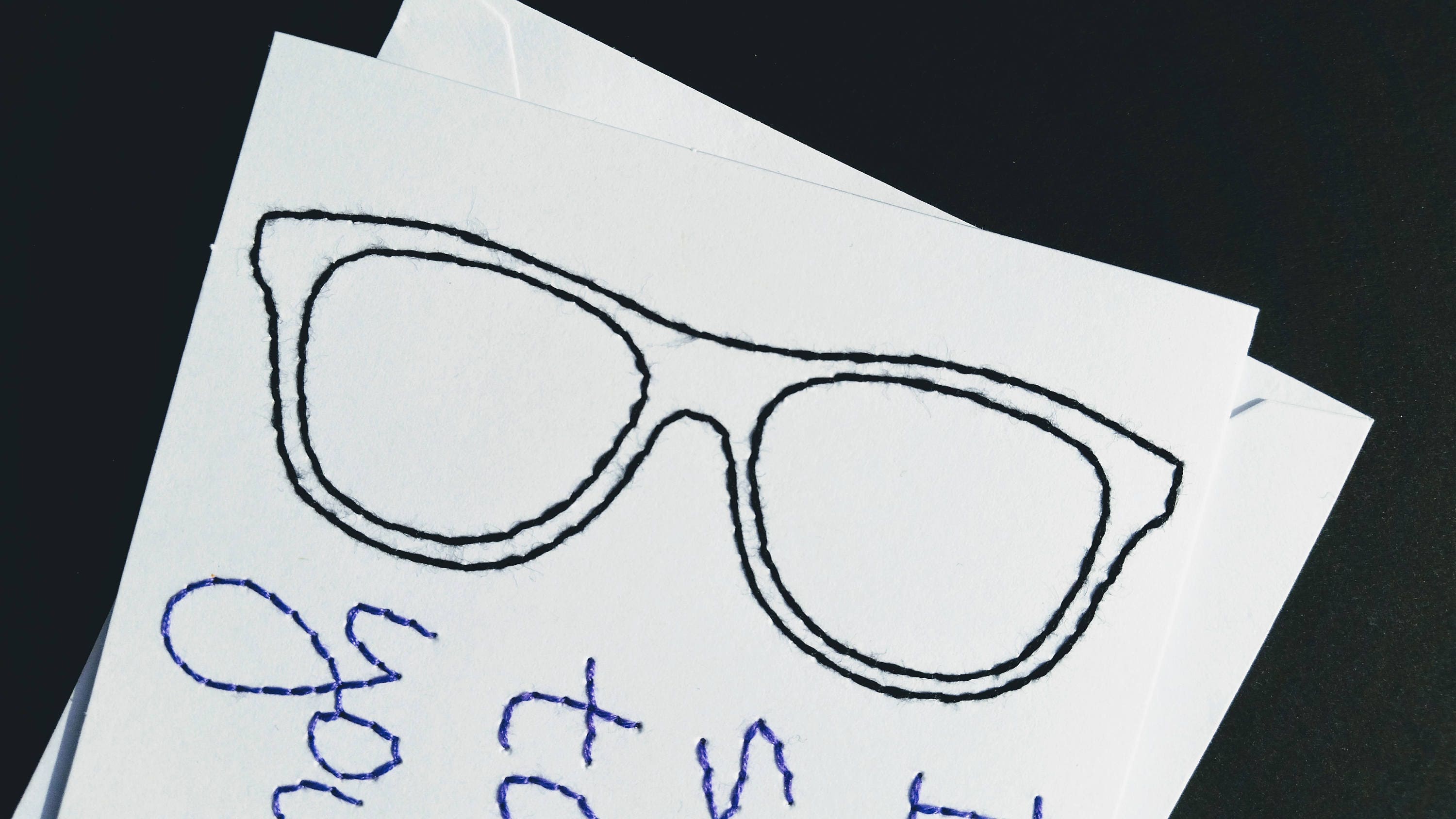 Nice to See You Hand-embroidereed Card - Etsy