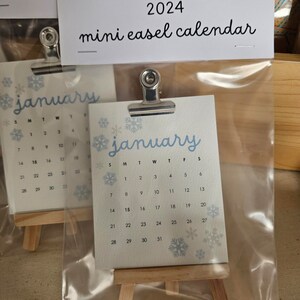 2024 Mini Easel Calendar - Etsy
