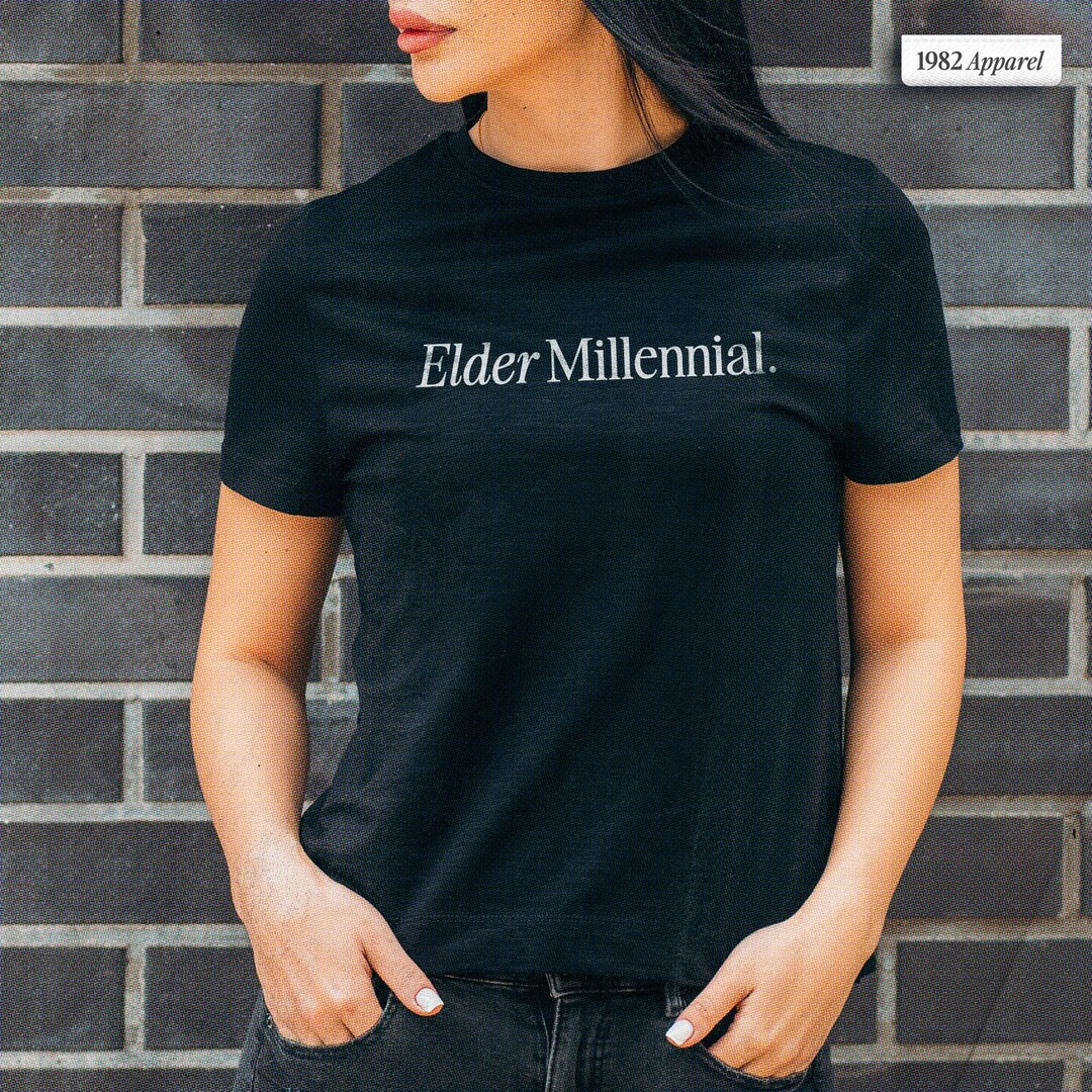 Women's Elder Millennial T-shirt, Millennial Gift, Xennial Tees, Born ...