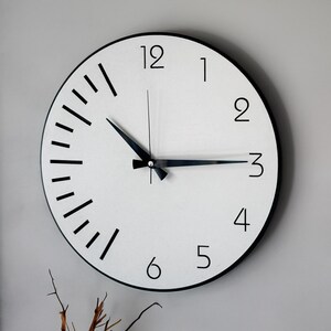 Large Round Wall Clock, Wooden Wall Clock, Stylish Wall Clock ...