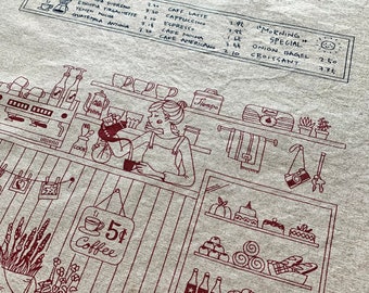 Vintage Linen Fabric | Etsy