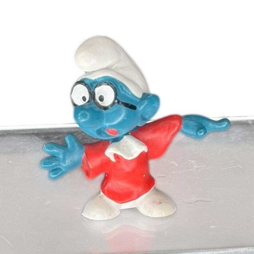 Vintage Judge Brainy Smurf #20016 PVC Figure by Schleich (1971) - Etsy