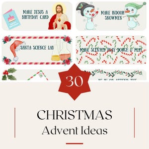 30 Advent Activities - Etsy