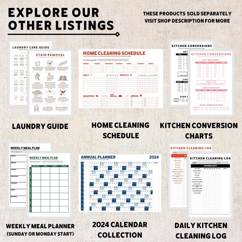 Kitchen Inventory Tracker | Printable Home Pantry Management | Blank ...