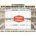 Kitchen Inventory Tracker | Printable Home Pantry Management | Blank ...