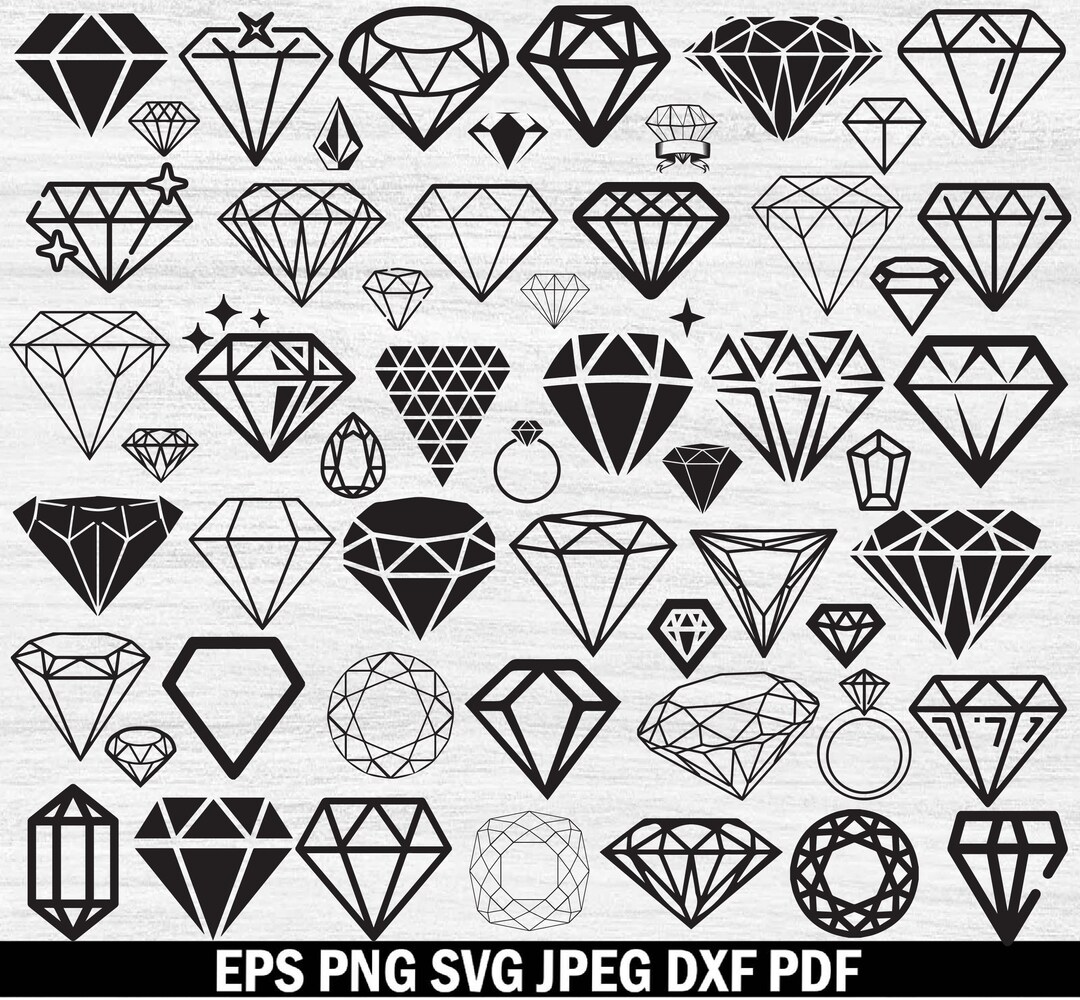 DIAMOND SVG, Diamond SVG Files, Svg Files, Diamond Vector, Cricut ...