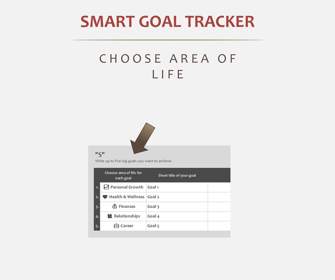 SMART Goal Tracker, Set Your Goals With SMART Tehnique, Set Different ...