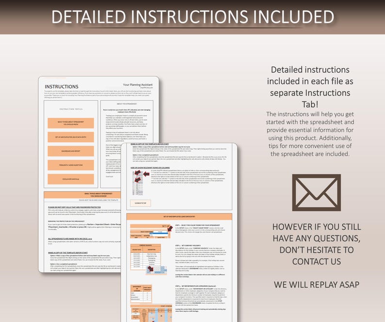 Employee Attendance & Leave Tracker | HR Excel Template With Dashboard ...