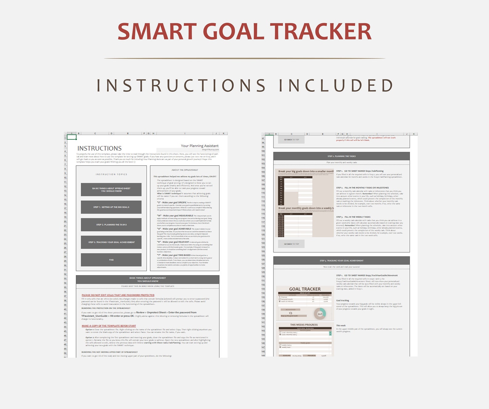 SMART Goal Tracker, Set Your Goals With SMART Tehnique, Set Different ...