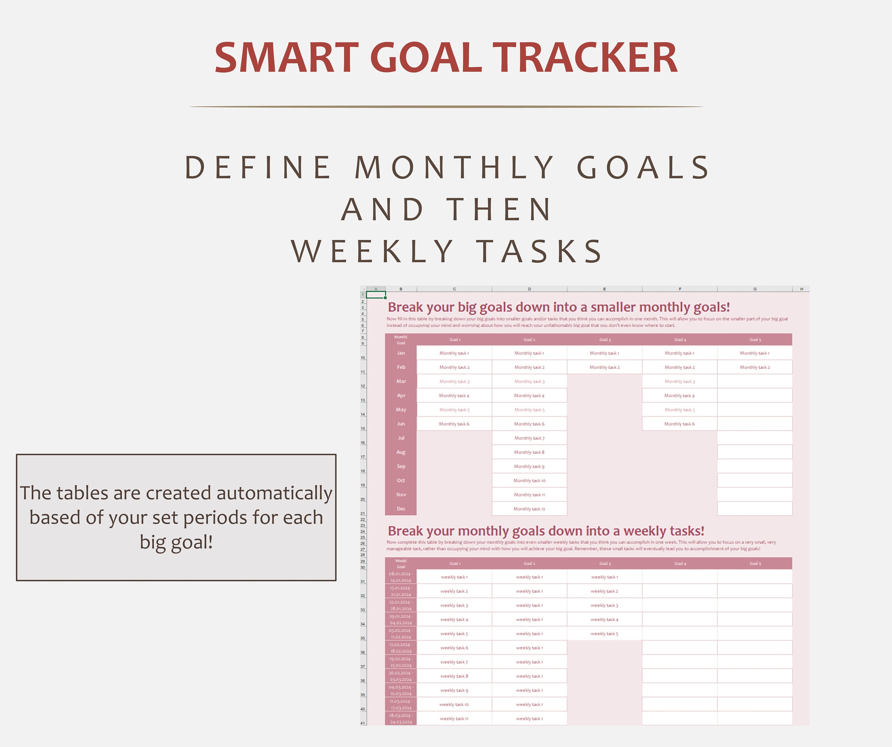 SMART Goal Tracker, Set Your Goals With SMART Tehnique, Set Different ...