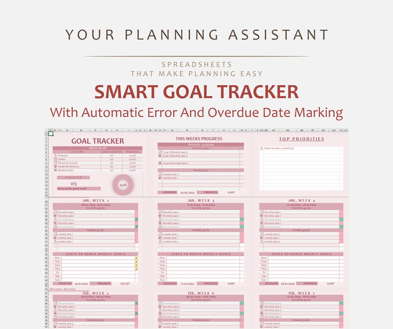 SMART Goal Tracker, Set Your Goals With SMART Tehnique, Set Different ...