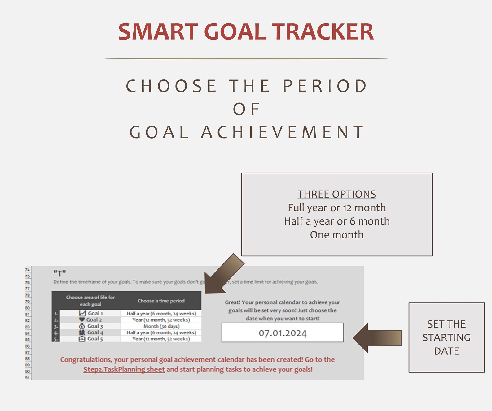 SMART Goal Tracker, Set Your Goals With SMART Tehnique, Set Different ...