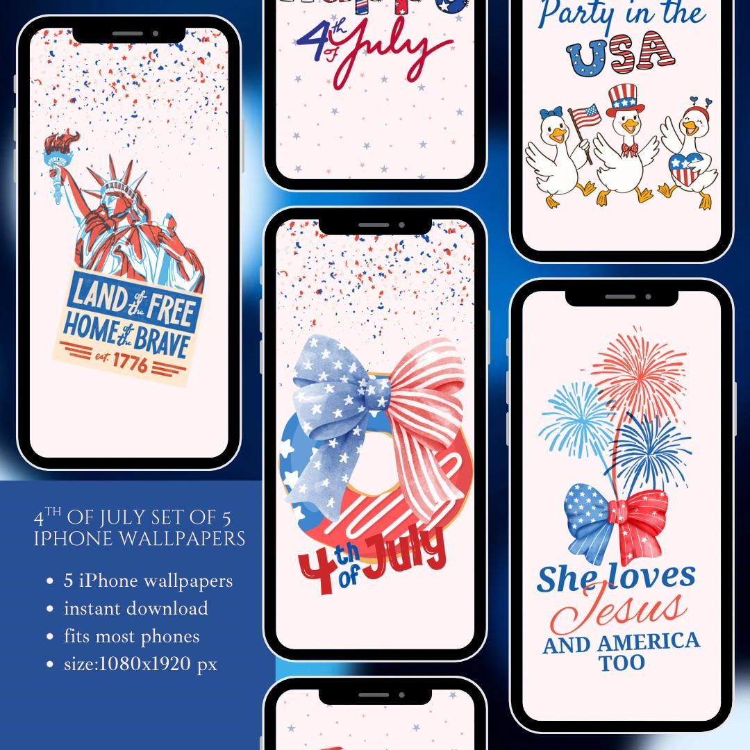 4th of July 5 Png Phone Wallpapers, Independence Day Phone Wallpaper ...