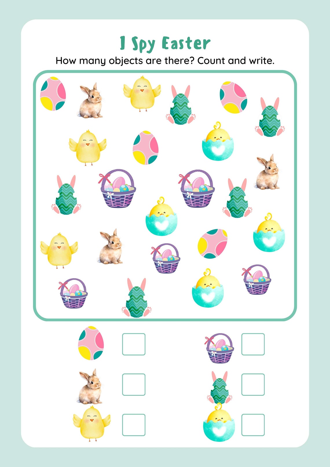 Easter Activity Sheets, Coloring Pages Easter Themed, Preschool ...