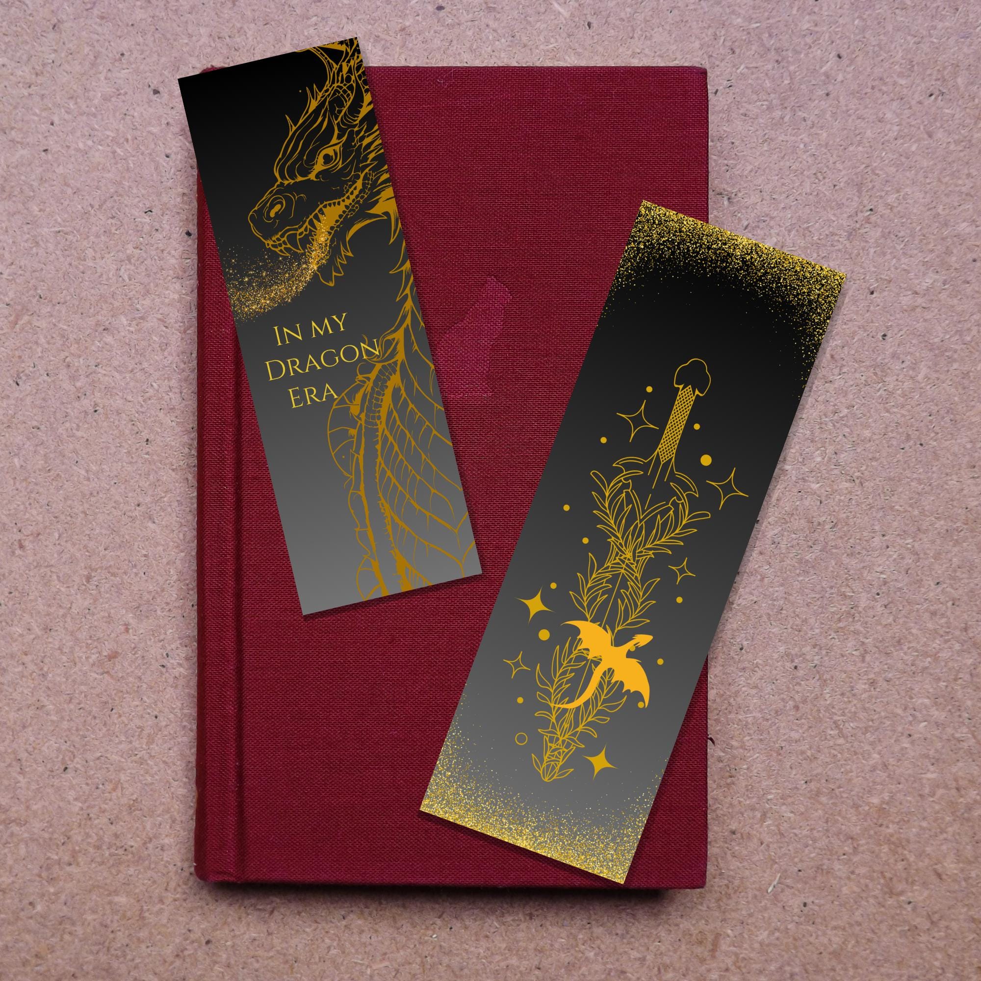 5 Dragon Bookmarks Png, Printable Bookmark, Romantasy Bookmark, Book ...