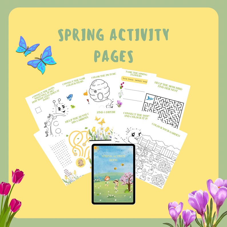 Spring Activity Sheets, Coloring Pages Preschool Homeschool ...